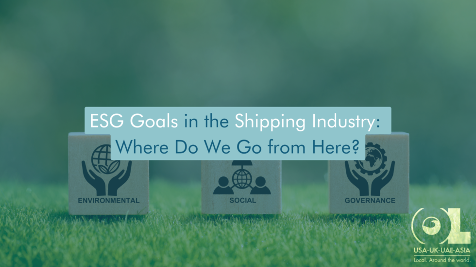ESG Goals in the Shipping Industry: Where Do We Go From Here?